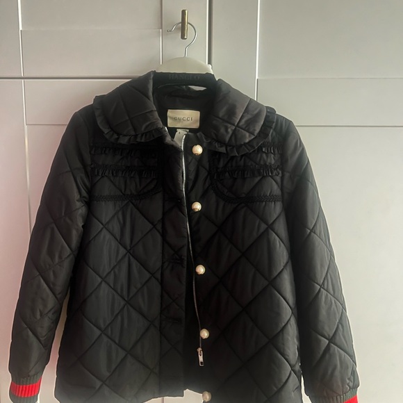 Gucci | Jackets & Coats | Gucci Black Quilted Puffer Jacket | Poshmark